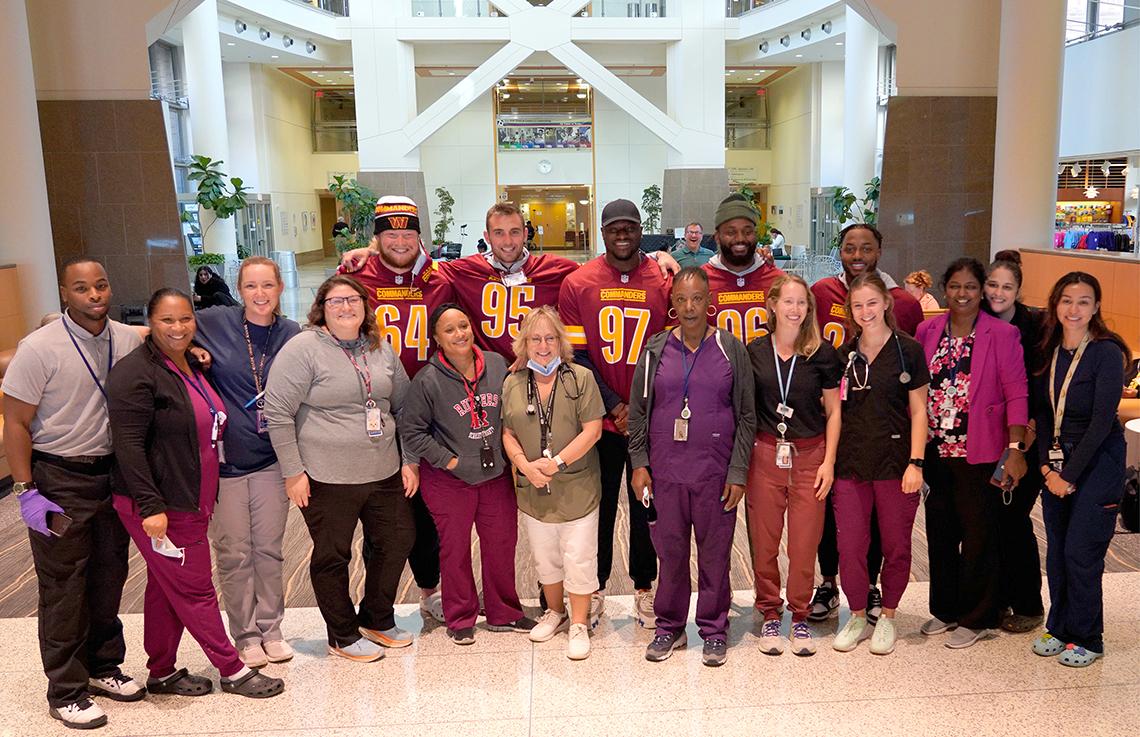 Washington Commanders Come for a Visit | NIH Record