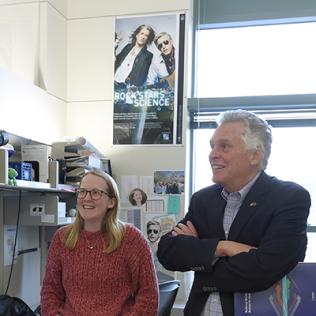 Former Virginia Governor Visits NIH | NIH Record