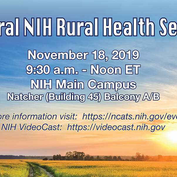 NIH Rural Health Seminar, Nov. 18 | NIH Record